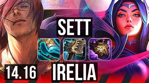 Sett Vs Irelia Top 11 Solo Kills 66k Dmg 500 Games Na Master