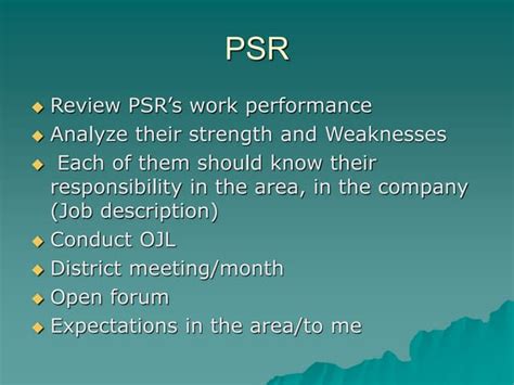 Psr Ppt