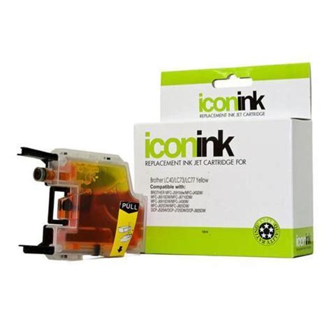 Icon Ink Cartridge Compatible For Brother Lc77 Lc73 Lc40 Yellow