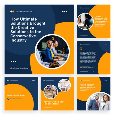 Carousel Facebook Ad Free Social Media Template Piktochart