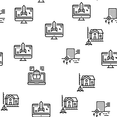 modeling engineering vector seamless pattern 10144068 vector art at