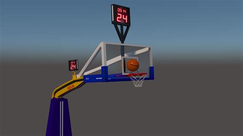 D Model Basketball Goal Basket TurboSquid