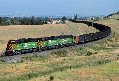 Bn 8301 Burlington Northern Railroad Emd Sd60 At Alliance Nebraska By