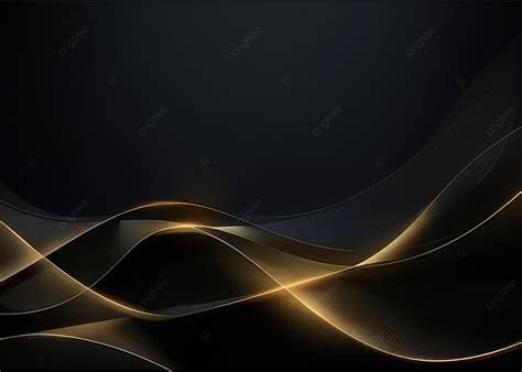 황금색 선과 어두운 조명 효과를 갖춘 현대적인 검정색 배경 검은 배경 황금 곡선 황금선 배경 일러스트 및 사진 무료 다운로드 Pngtree