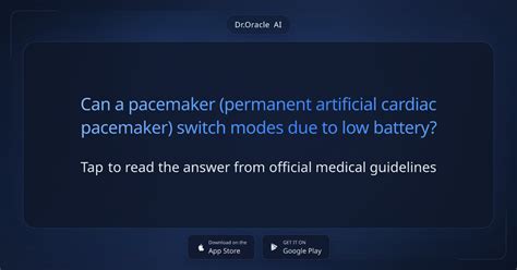 Can A Pacemaker Permanent Artificial Cardiac Pacemaker Switch Modes