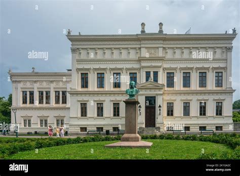 The Entrance Of The University Main Building Of Lund University With