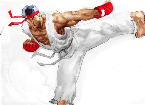 Ryu Street Fighter Drawn By Steven Mack Danbooru