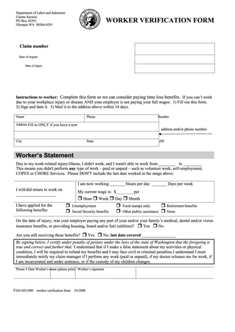 Fillable Worker Verification Form Printable Pdf Download Fillable Worker Verification Form Printable Pdf Download