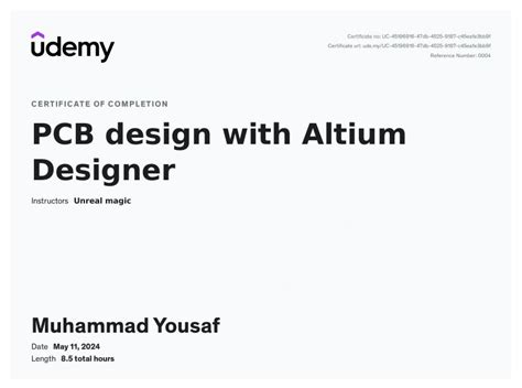 Muhammad Yousaf Tanoli On Linkedin Pcbdesign Altiumdesigner Udemy
