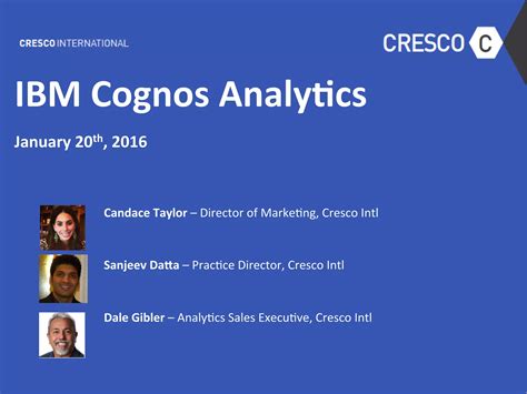 IBM Cognos Analytics Cognos Business Intelligence Version PPT