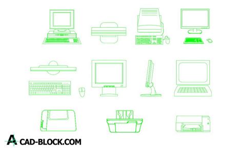 Cad Computer Cad Block Dwg Free Cad Blocks