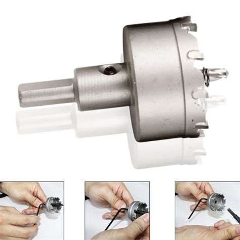 6 шт Hss отверстие пилы Набор карбида наконечник Tct Ядро сверла отверстие пилы для сплава