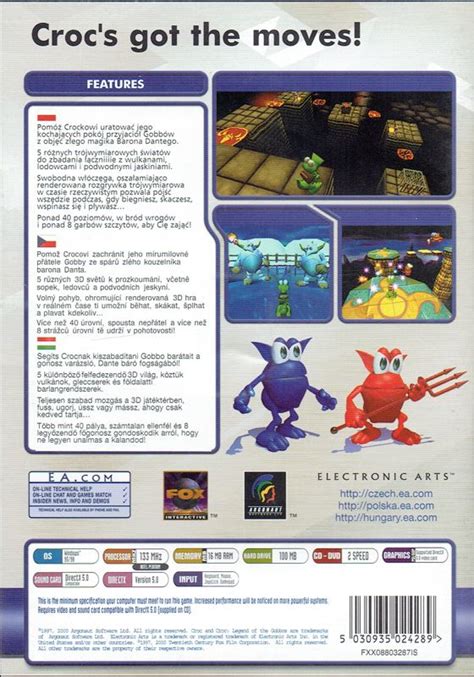Croc Legend Of The Gobbos Cover Or Packaging Material MobyGames