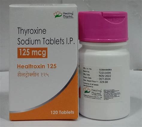 Thyroxine Sodium Tablets 125 Mcg At ₹ 190 Bottle Thyroxine Sodium Tablets In Nagpur Id