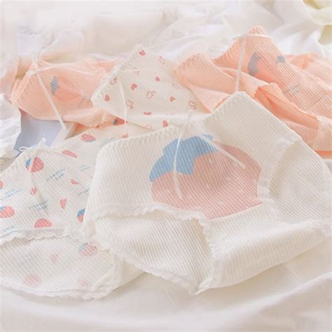 Pink And White Strawberry Panties