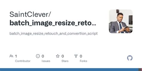 github saintclever batch image resize retouch and conversion script