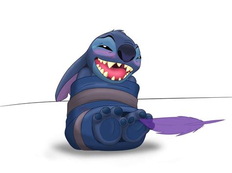 Stitch Wrapped And Tickled By Chaosgreiga On Deviantart