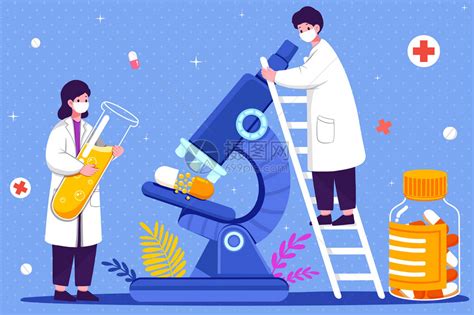 医学研究插画插画图片下载 正版图片402164074 摄图网