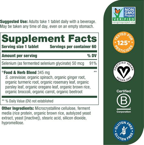 Megafood Selenium 50 Mcg 60 Tablets Egypt Vitamins