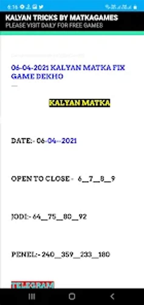 Android Için Kalyan Tricks İndir
