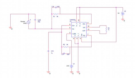 LMH6554 Frequency Response For Different Input Capacitances Amplifiers Forum Amplifiers