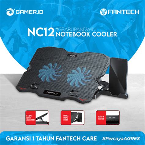 Jual Fantech Nc12 Notebook Cooler Cooling Pad Fan Kota Yogyakarta