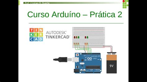 Curso Arduíno Ead Prática 2 Botão Led Youtube