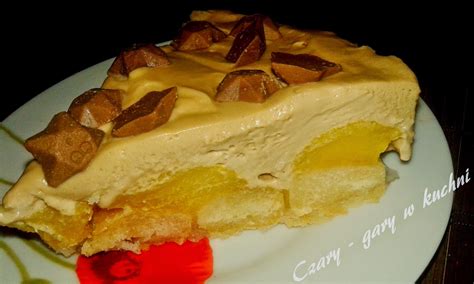 Czary Gary W Kuchni Ciasto Brzoskwiniowe Z Kremem Milky Way Bez