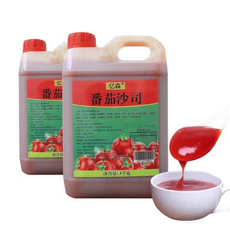 番茄酱桶装3kg商用新疆番茄沙司寿司薯条手抓饼酱披萨酱调味虎窝淘