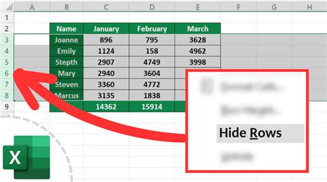 how to hide the unused rows and columns in excel at kevin blankenship blog