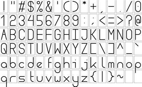 modern geometric monospace r fonts