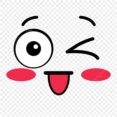 Anime Girl Winking Face