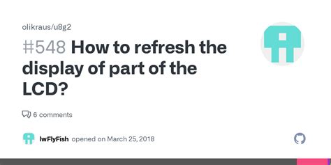 How To Refresh The Display Of Part Of The Lcd · Issue 548 · Olikraus