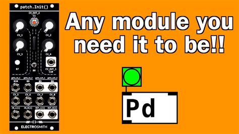 Program Your Very Own Eurorack Module With Patch Init General
