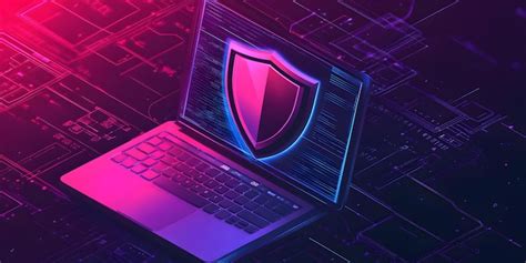 Cybersecurity Shield Protecting Data Premium Ai Generated Image