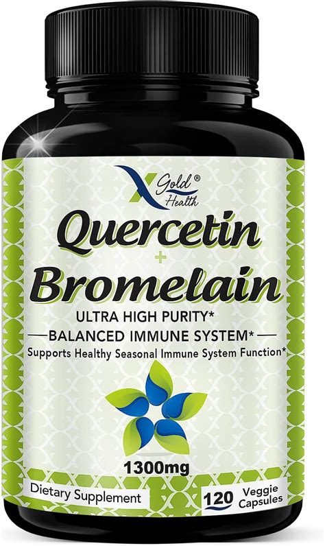Quercetin 1000mg Bromelain 300mg Per Serving Quercetin With
