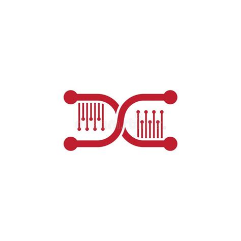 Letter A With Dna Logo Or Symbol Template Design Vector Stock Vector