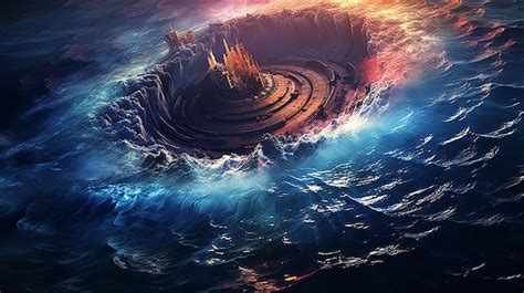 Premium Photo Photo Of Sea Whirlpool Vortex Captivating Natural Phenomenon