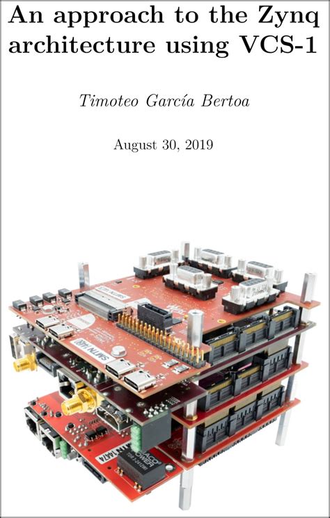 An Approach To The Zynq Architecture Using VCS 1 Sundance Com