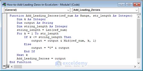 How To Add Leading Zeros In Excel Methods