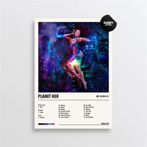 Doja Cat Planet Her Album Cover Poster Sunny Designs Posters