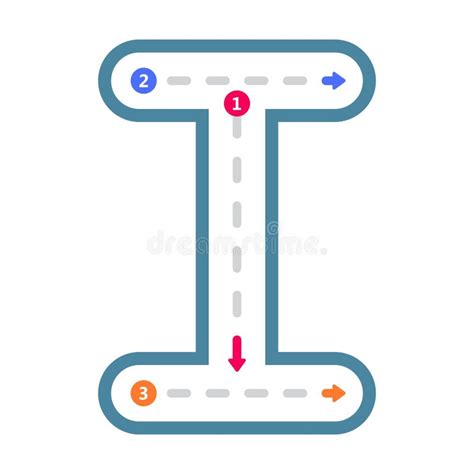 Traçage Alphabet Lettre I Majuscule Préécriture élément De Ligne