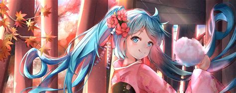 Обои обои хацунэ мику храм Torii 1920x768 Обложка для Vk от Arashilkis