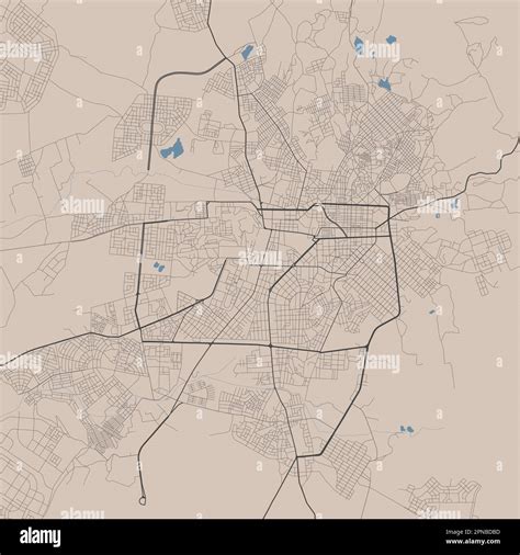 Detaillierte Karte Der Stadt Asmara Hauptstadt Von Eritrea Karte Der