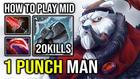 WTF Punch Man Unlimited Crit Every Hit Solo Mid Hyper Carry Tusk EZ Delete Anyone Dota YouTube