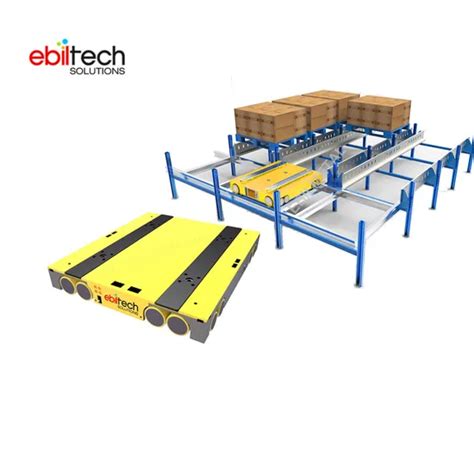 Ebiltech Automated Storage And Retrieval System Smart Robot Four Way Shuttle Rack System Four