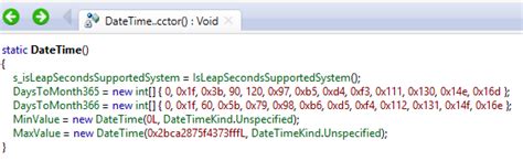 C Why Datetimeminvalue And Datetimemaxvalue Are Not Const Stack
