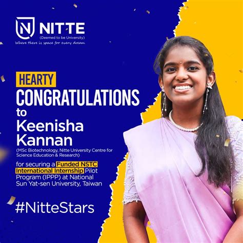 Nitte Nitteuniversity Nittestudents Proudmoment Studentachievement