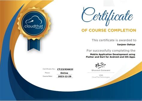 Sanjeev Dahiya On Linkedin 🚀 Im Thrilled To Share That Ive Finished A Rigorous Flutter Training