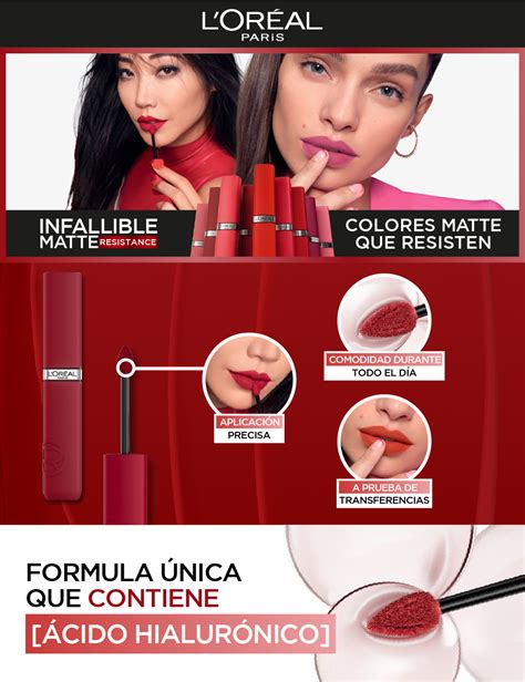 Ripley Labial Loreal Paris Liquido Matte Infallible Tono 115